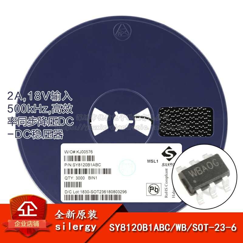 Original SY8120B1ABC silk screen WB SOT-23-6 synchronous buck DC-DC regulator chip | Shopee ...