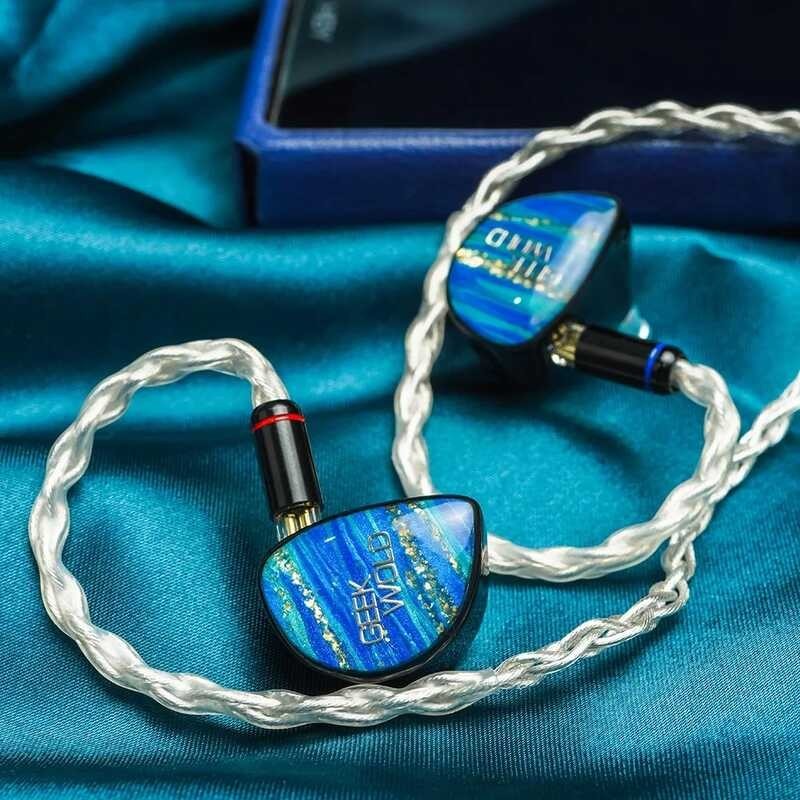 Geek Wold GK100 2BA+3DD+4PZT Hybrid Drivers In-ear Monitor Earphone IEM 8mm Balanced Armature ...