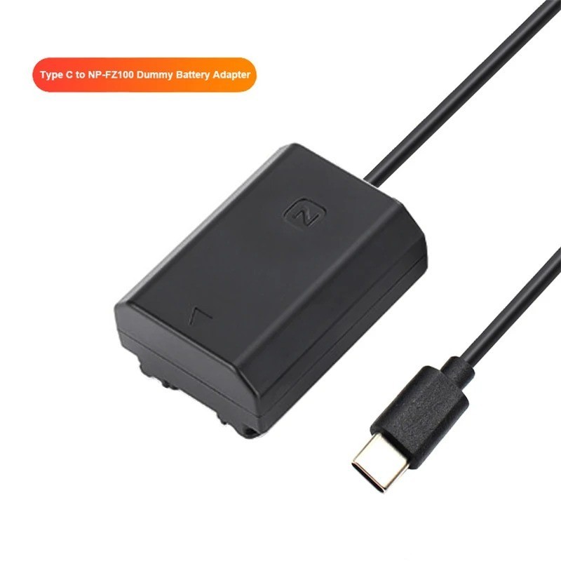 USB Type C to NP-FZ100 Dummy Battery DC Power AC Adapter DC Coupler for ...