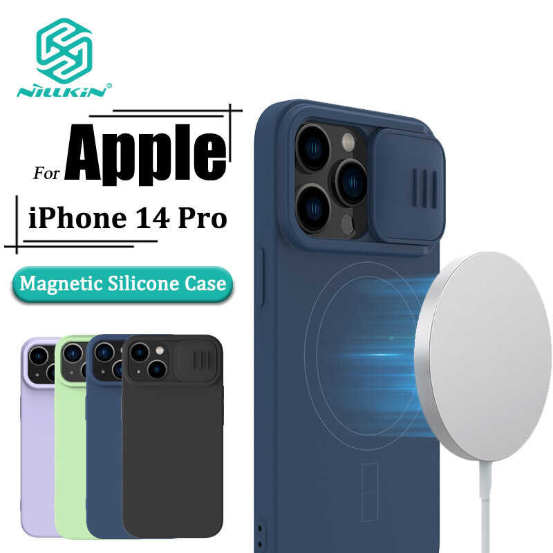 Nillkin Camshield Silicone Magnetic Case Para Sa Iphone 14 Pro Phone ...