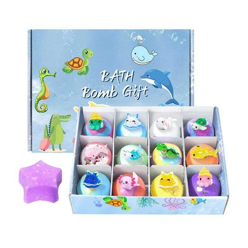 Balo Ng Shower Para Sa Mga Bata Nakaimpake Sa 12 Organic Ball S Ng Bula Na May Mga Laruan Ng