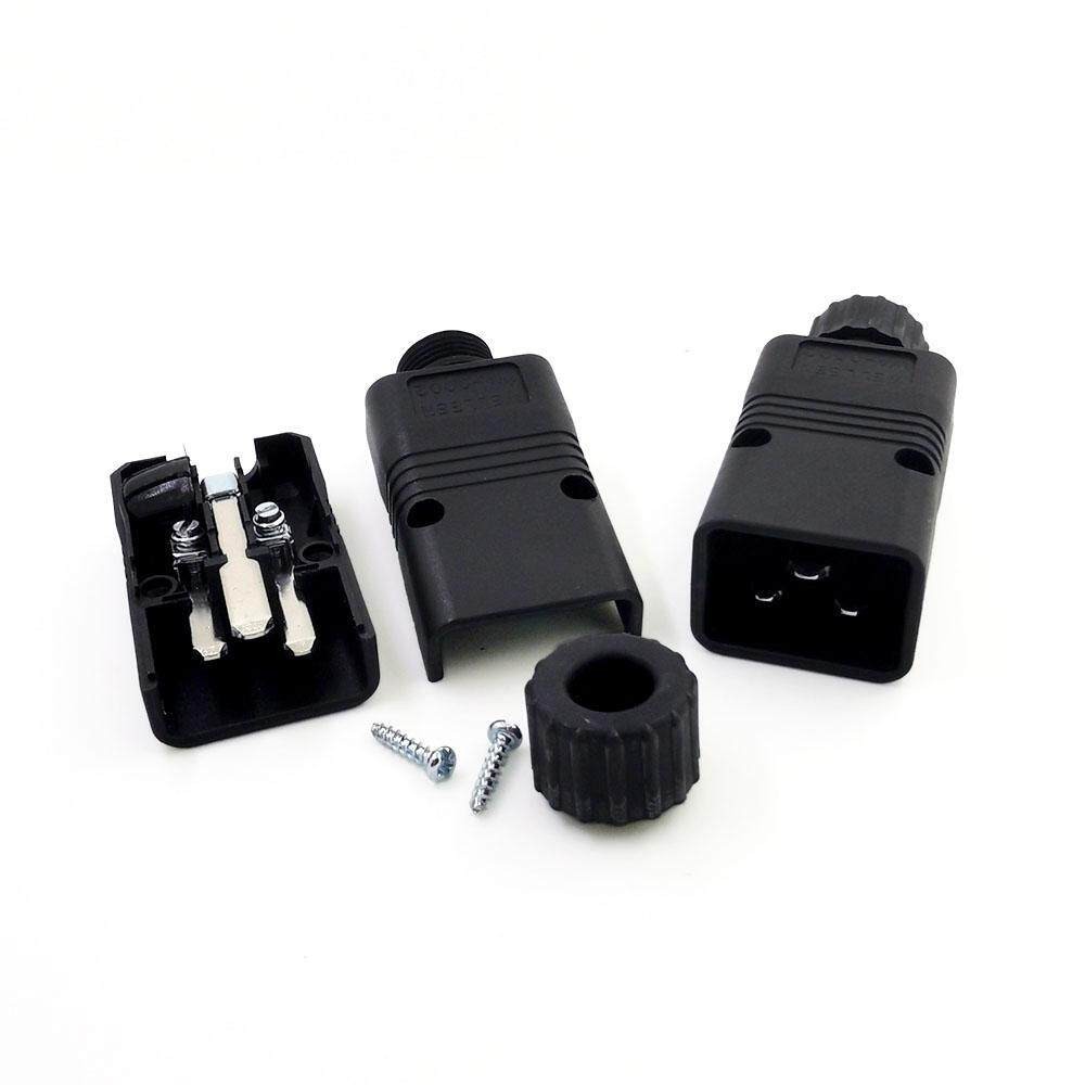 16A 250V IEC Assemble Plug Socket With two Locking Screws, IEC 320 C19 ...