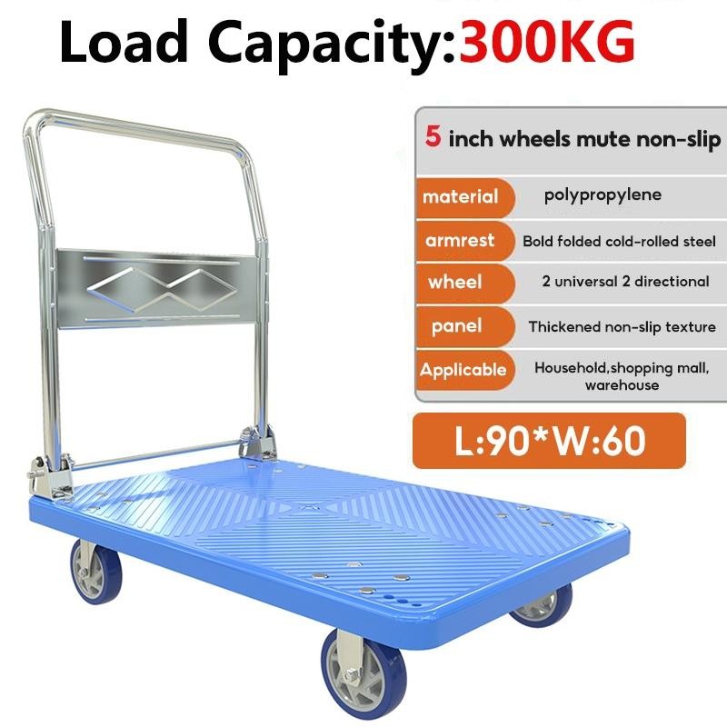 Trolley Hand Truck Foldable Platform Trolley Heavy Duty Push Cart ...