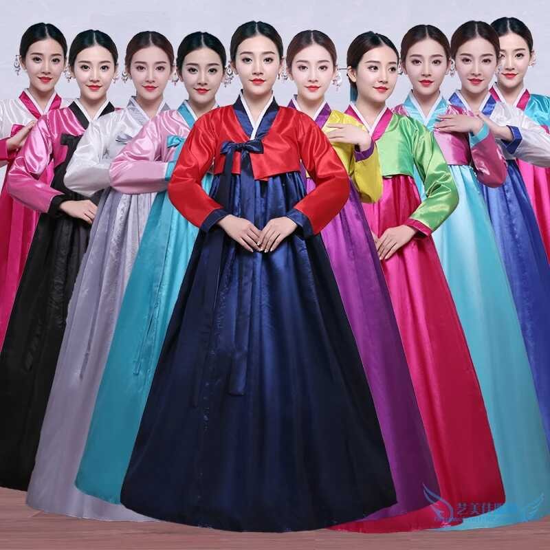 LY Haok Korean Multicolor Traditional Korean Haok Dress Female Korean ...