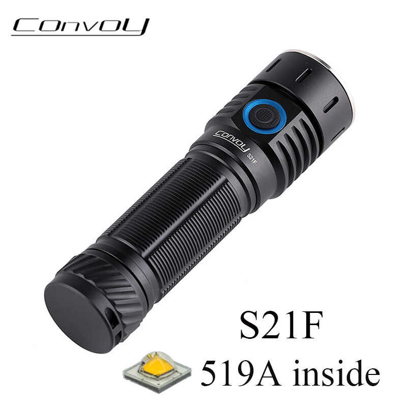 Convoy S21f 519A Led Flashlight Lanterna Na May 60 Degree TIR Lens ...