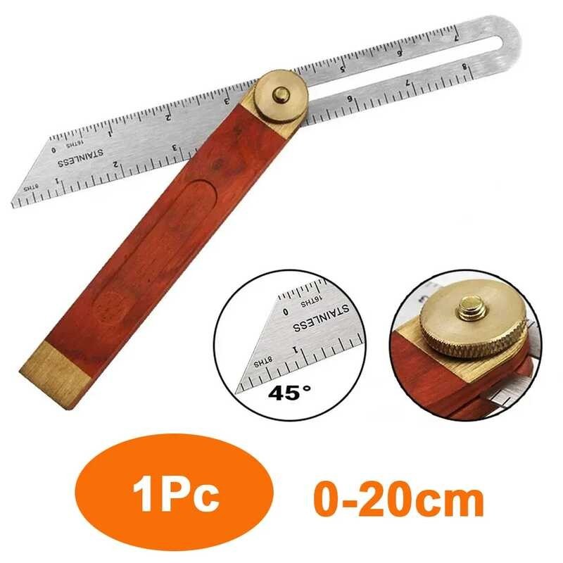 Gauges Tri Square Sliding T-Bevel gamit ang Wooden Handle Level ...