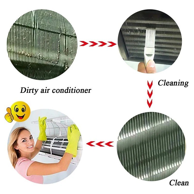 Air Conditioner Fin Cleaning Comb Stainless Steel Condenser Radiator ...