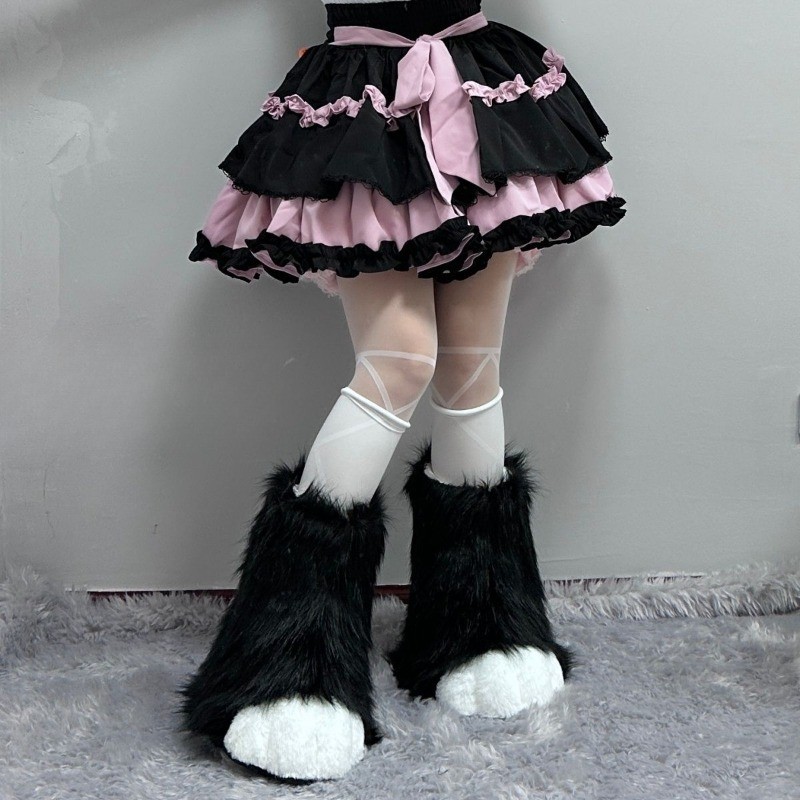 Kig Series Furry Foot Cover Suit for Girl Cute Cosplay Props Big Shoes ...