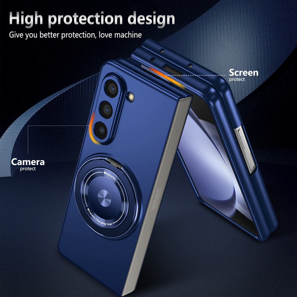 KEYSION Case for MagSafe for Samsung Z Fold 5 4 3 5G Hard Plastic ...