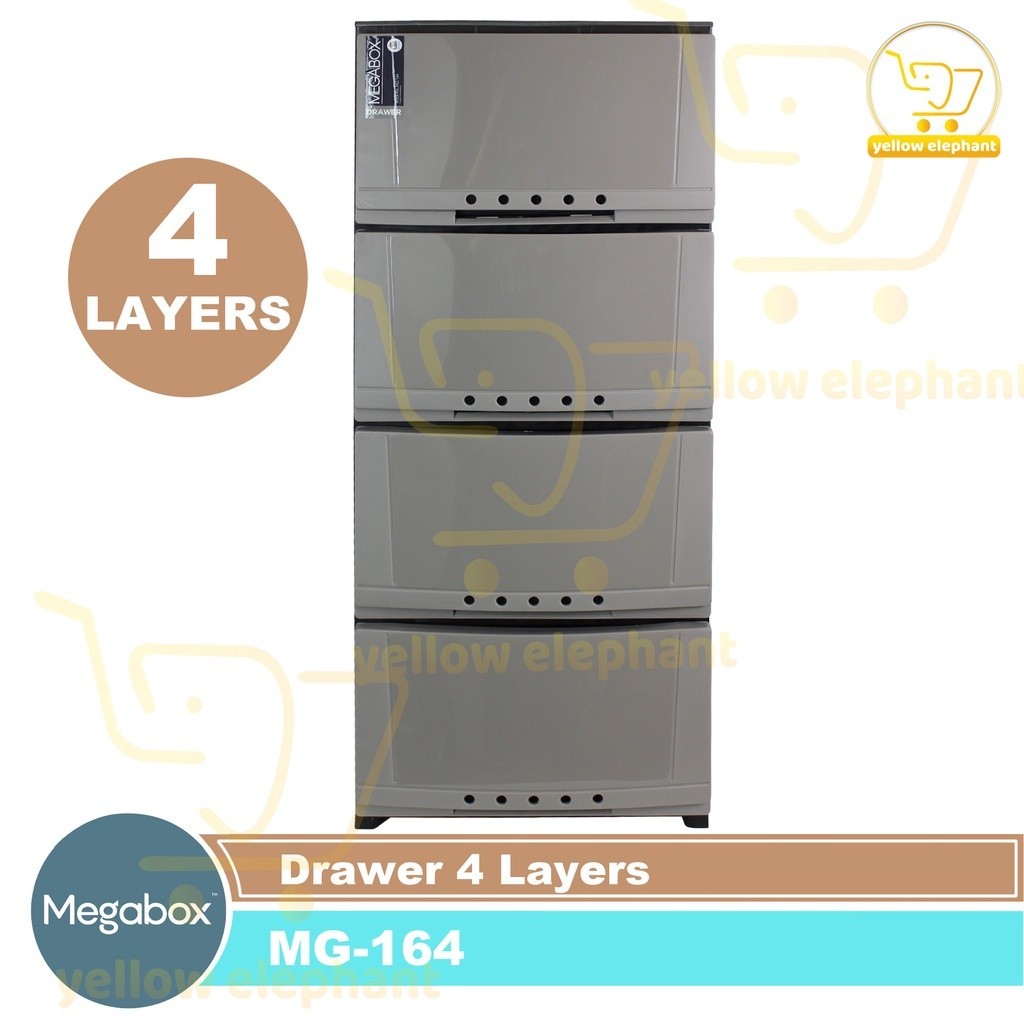 Megabox MG-164 (4 Layers Slim Drawer Boho Series ) | Shopee Philippines