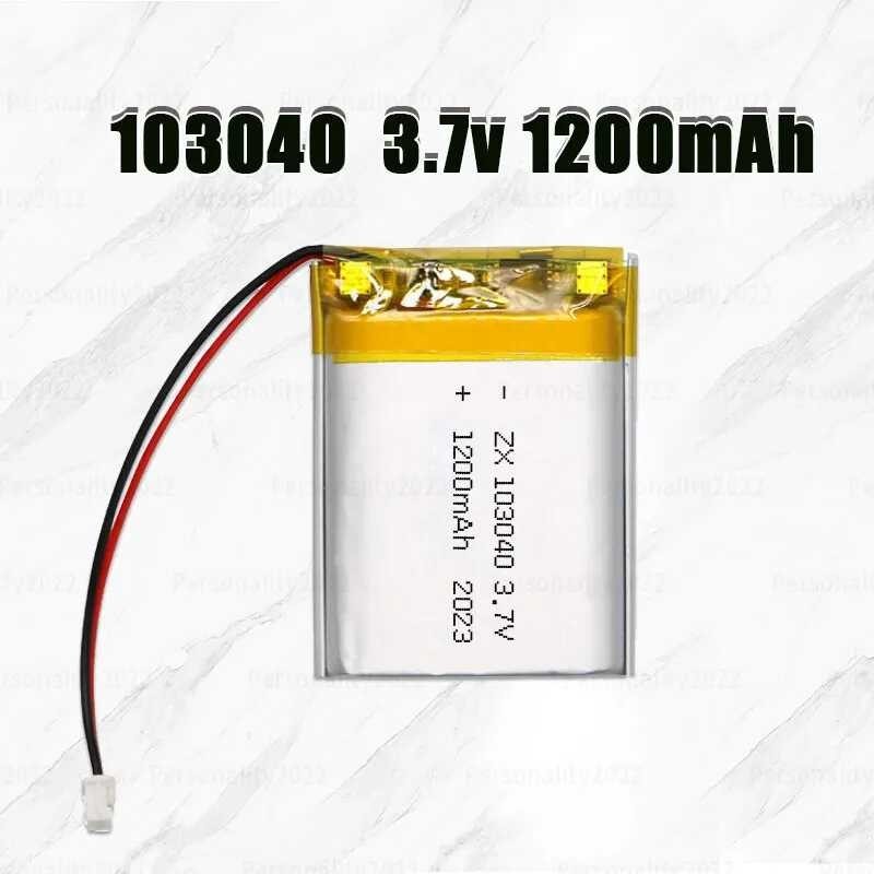 103040 Baterya 3.7V 1200mAh LIPO Lithium Polymer Battery para sa mga ...