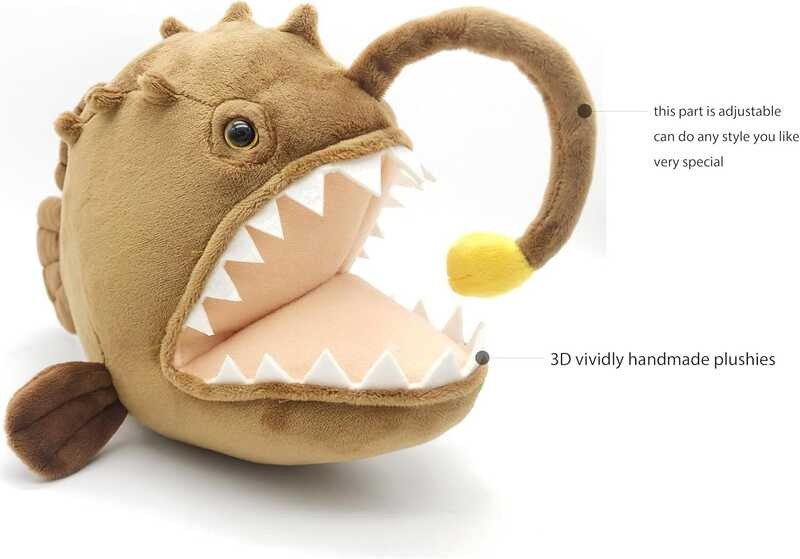 Realistic JIANEEXSQ Angler Fish Stuffed Animal Doll, Simulation ...