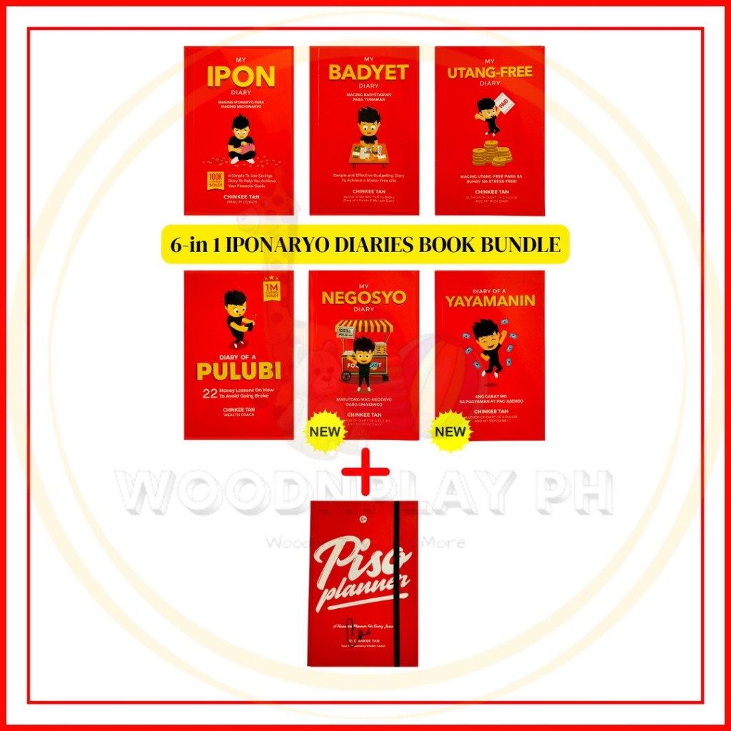 ♂ 6 in 1 Iponaryo Diaries Bundle by Chinkee Tan :Pulubi, Badyet , Ipon, Utang-Free, Negosyo, Ya ...