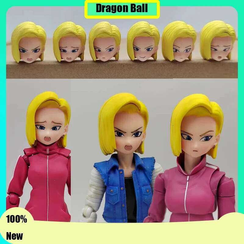 Dragon Ball Android 18 Heads Accessories Kit Anime Action Figures ...