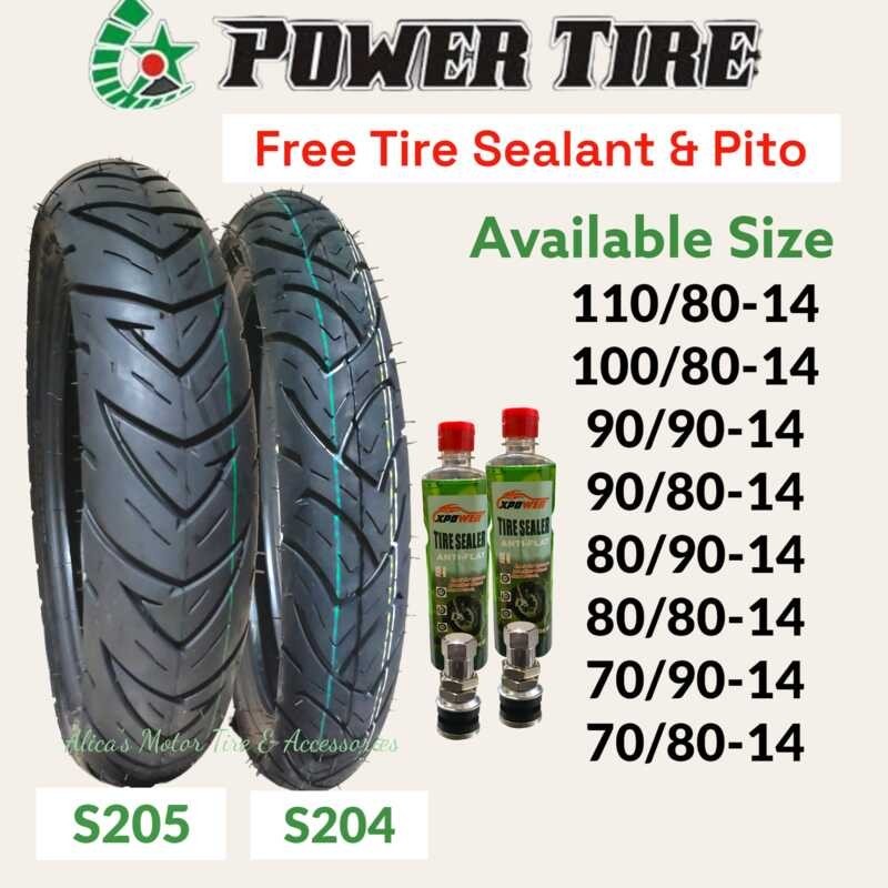 POWER TIRE SIZE 14 WITH TIRE SEALANT & PITO) compatible for ,MIO i125 ...