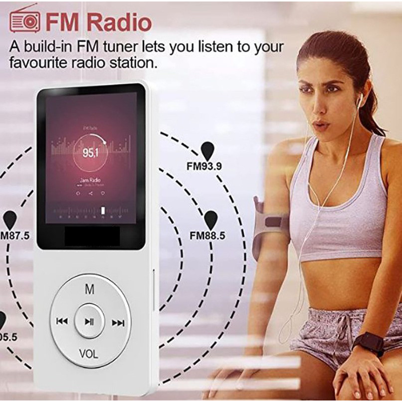 Bluetooth 5.0 MP3 music player HIFI MP4 media student e-book FM sports ...