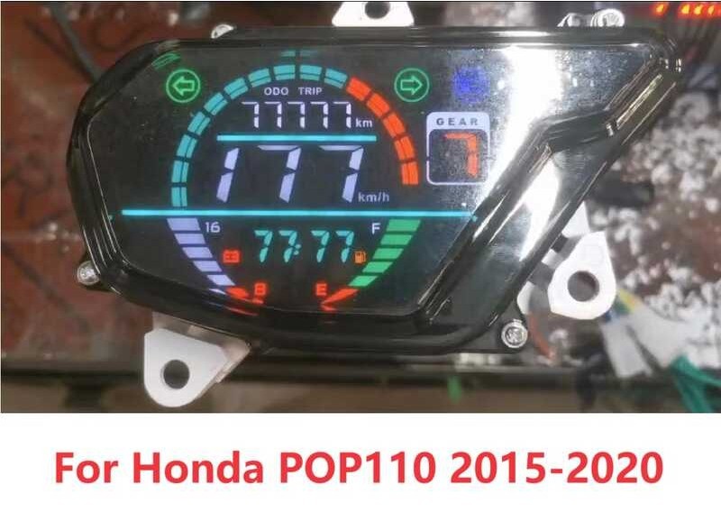 Para sa Honda POP110i POP110 2015-2024 Speedometer Tachometer LED ...