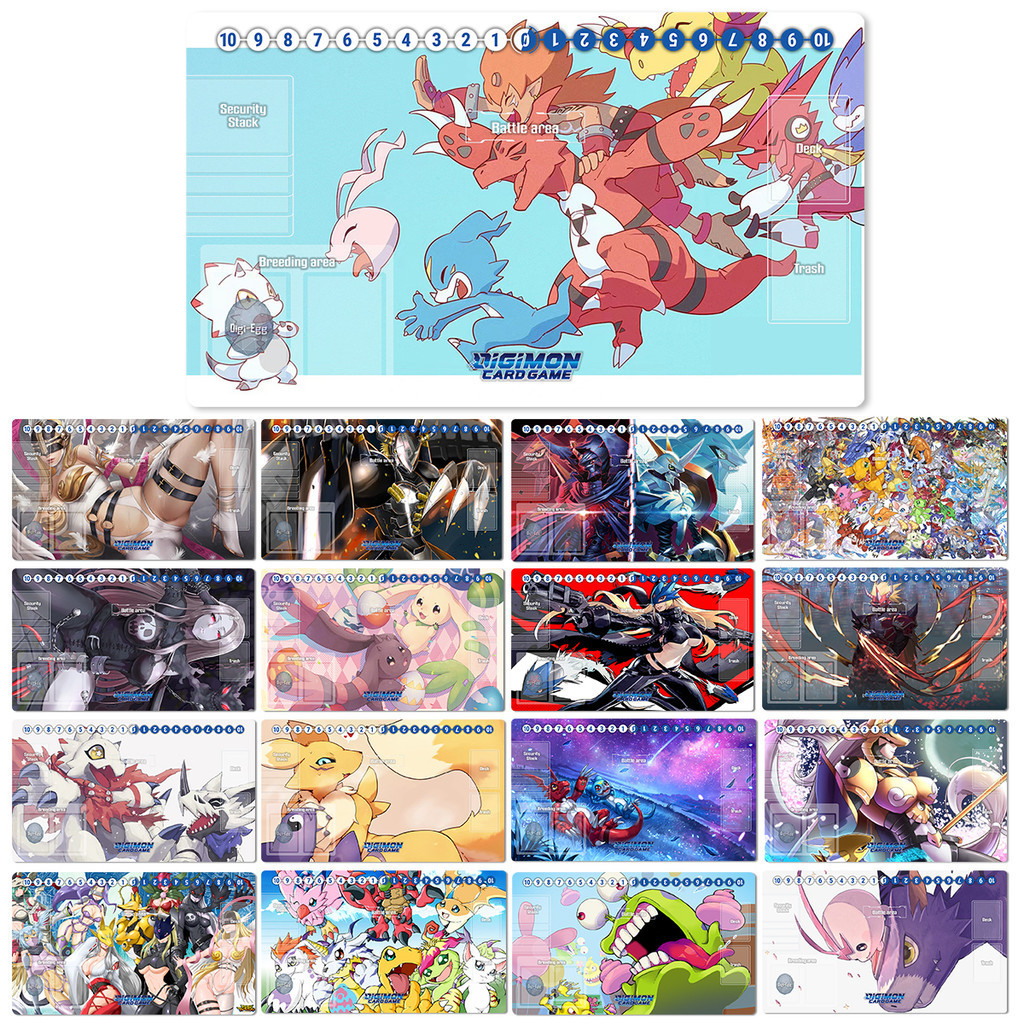 Digimon Playmat War Greymon Renamon Lady Devimon Omnimon DTCG TCG CCG ...