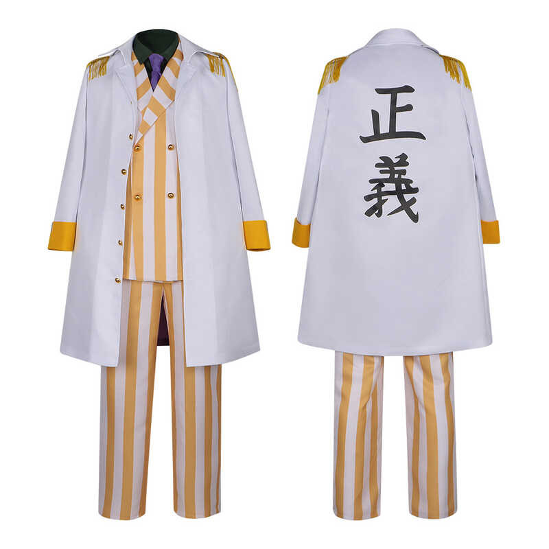 One Piece King Yellow Ape General cosplay costume, Justice Navy Luffy ...