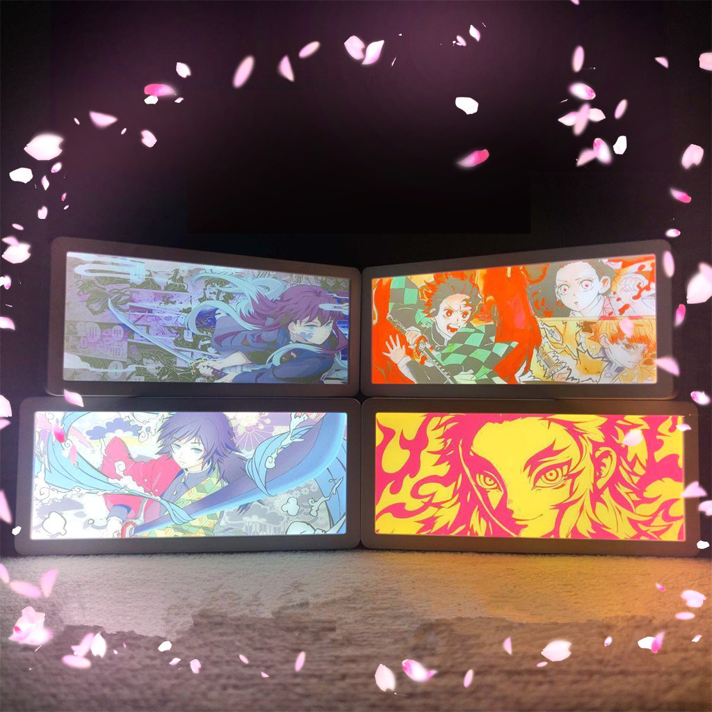 Demon Slayer Light Box Tanjirou Giyuu Kyoujurou Night Light Best Gift ...