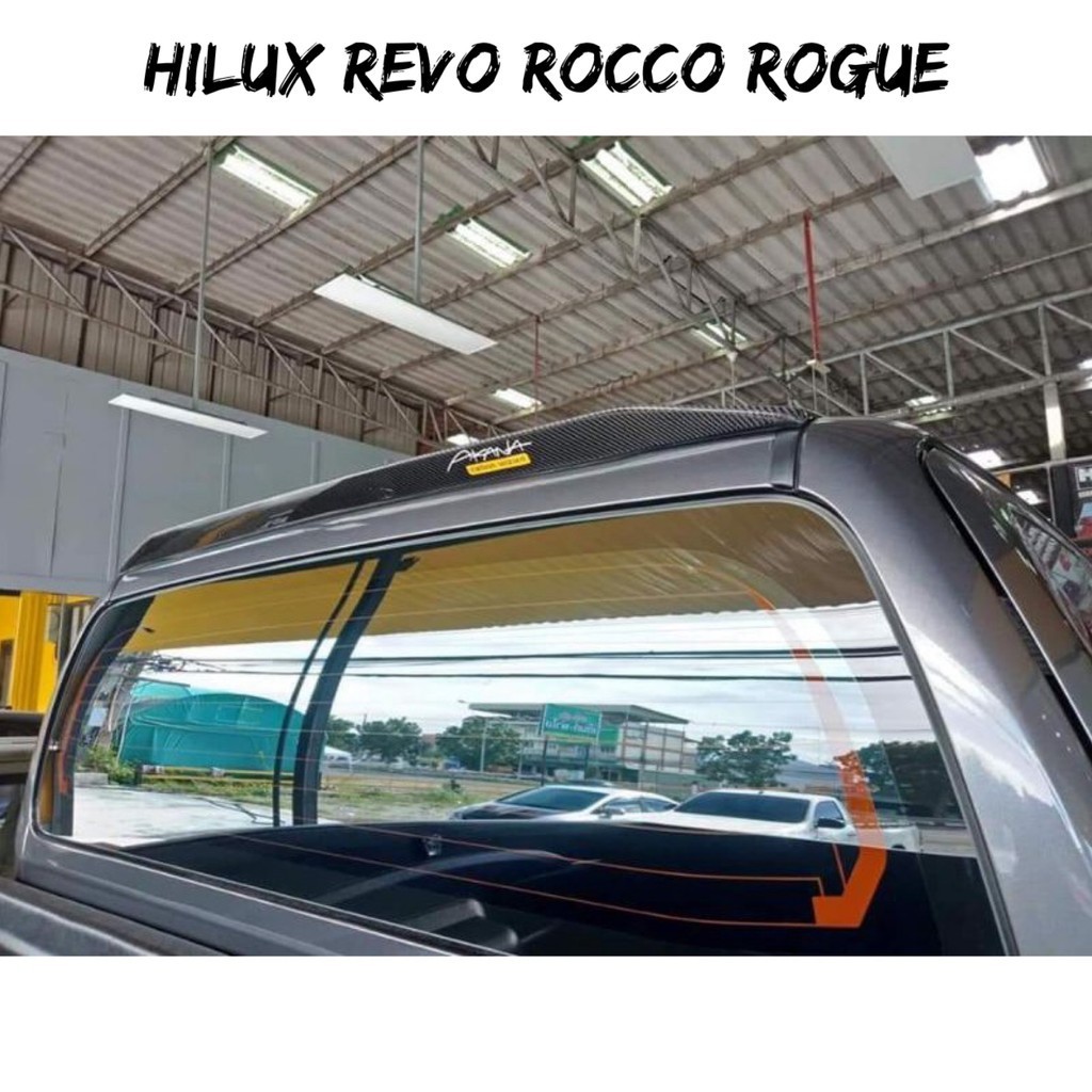HILUX REVO / ROCCO / ROGUE AKANA Carbon Fiber Batman Rear Spoiler ...