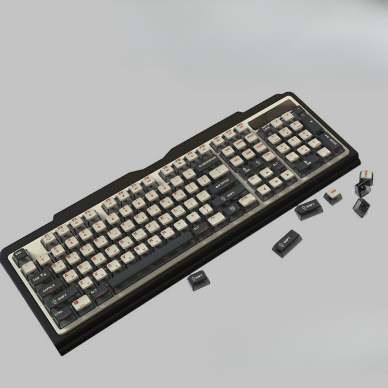 Steam Retro 116 Keycaps ASA Profile Pudding Translucent Keycaps PBT Dye ...