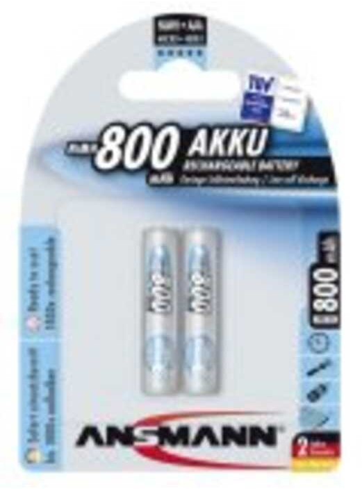 Ansmann Nimh AAA 800 Mah X 2 Rechargeable Battery Blister Pack | Shopee ...