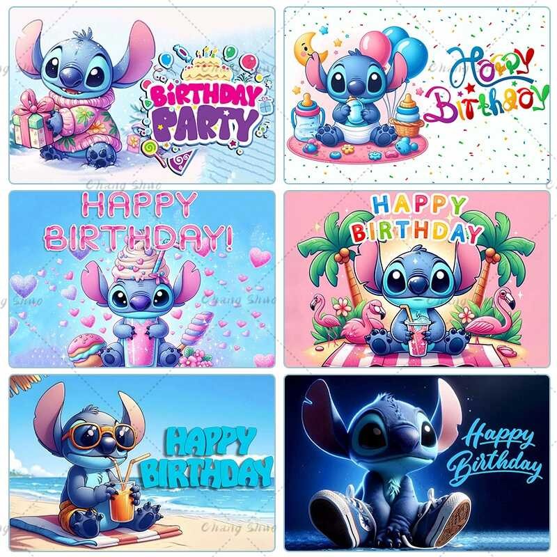 LY Cartoon Lilo & Theme Party Backdrops Kids Birthday Party Photo ...