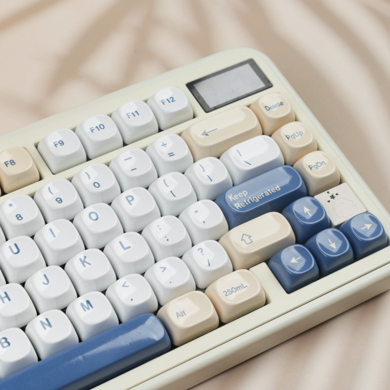 Soymilk Keycaps Imitation Ceramic Keycaps MOA Profile DYE-SUB Smooth ...