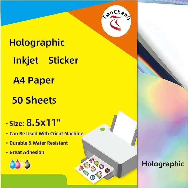 Tt Paper 50 Sheets A4 Printable Vinyl Waterproof Suite Para Sa Hologram ...