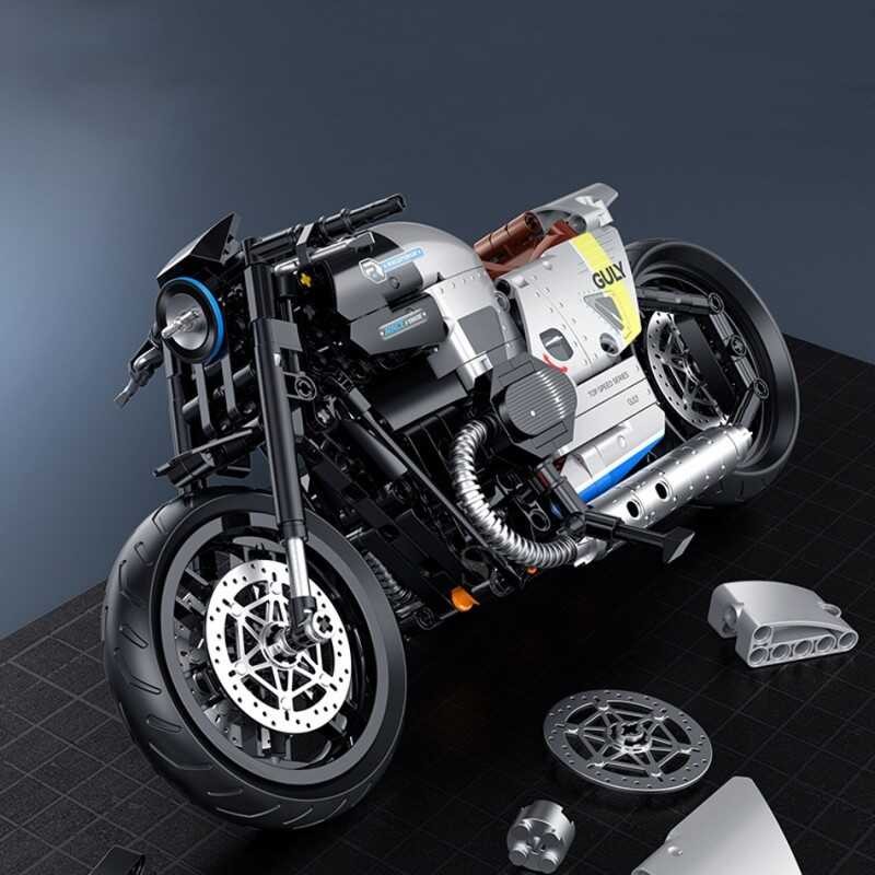 Motorcycle Technical Harleys 1:8 Motorcycle Softail Building Blocks ...