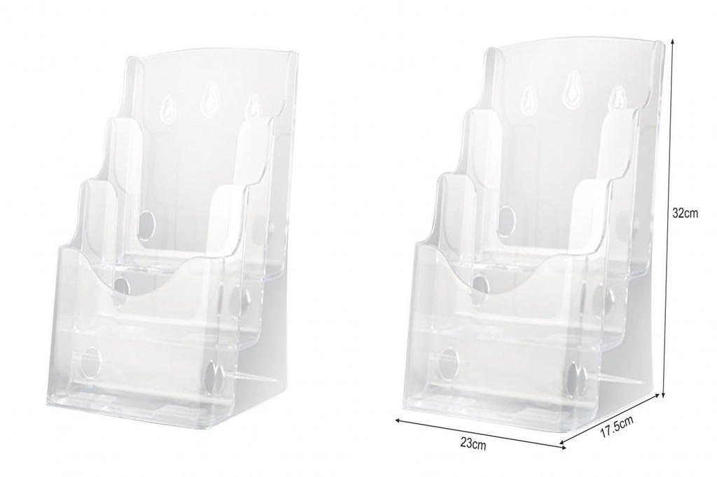 XPS Acrylic A5 Document Rack A5 Acrylic Document Rack Clear Acrylic 3 ...