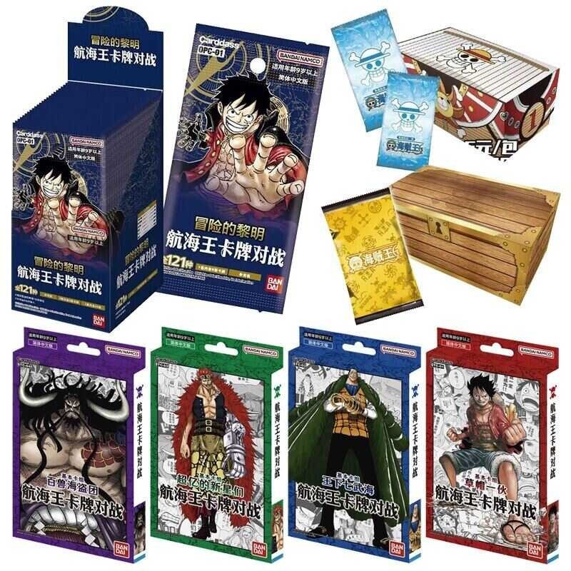NEW One Piece Cards Booster Box TCG Collections Luffy Japanese Anime ...
