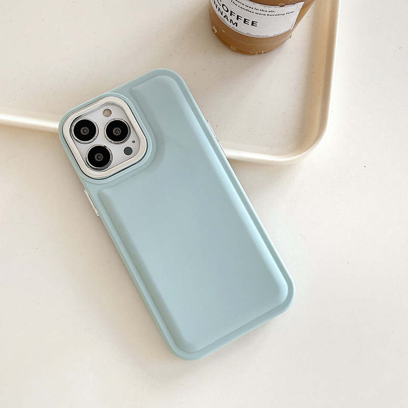 Simple Macaron Candy Color Phone Case Compatible for iPhone 16 15 14 13 ...