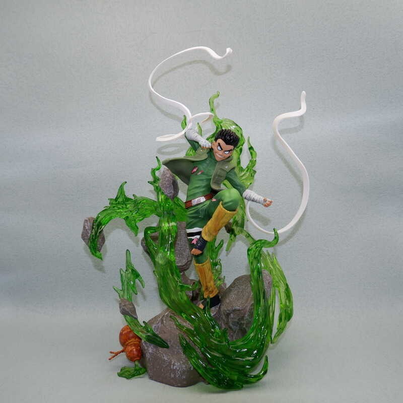 33Cm Naruto Anime Figure Rock Lee Stand Posture Action Figure Pvc ...