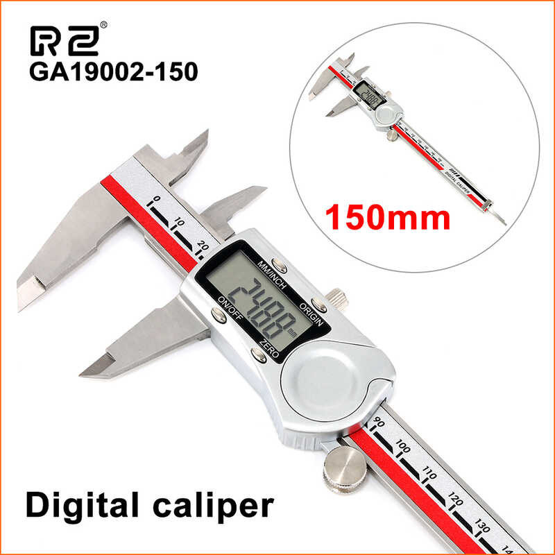 DZYTEK Vernier Caliper Metal Electronic Digital Caliper Stainless Steel ...