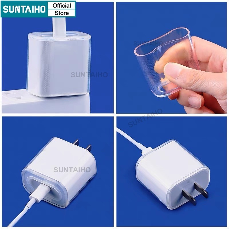 Suntaiho Simple Transparent Drop-resistant Charging Head Protection ...
