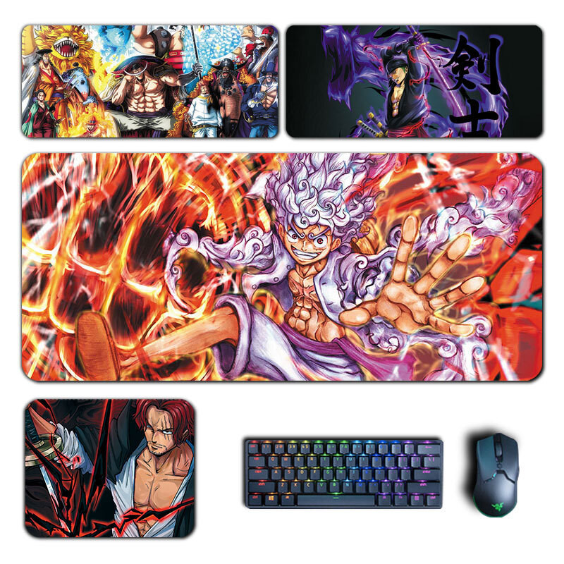 2MM Anime One Piece XXL MousePad Shanks Zoro Luffy Ace Sanji Water Law ...