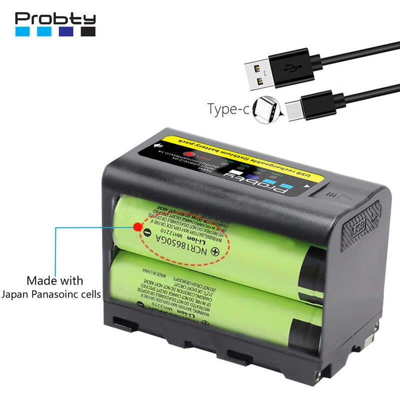 7800mAh NP-F780 NP-F770 F770 F750 NP-F750 Battery para sa Sony NP F970 F960 F550 F570 QM91D 7 ...