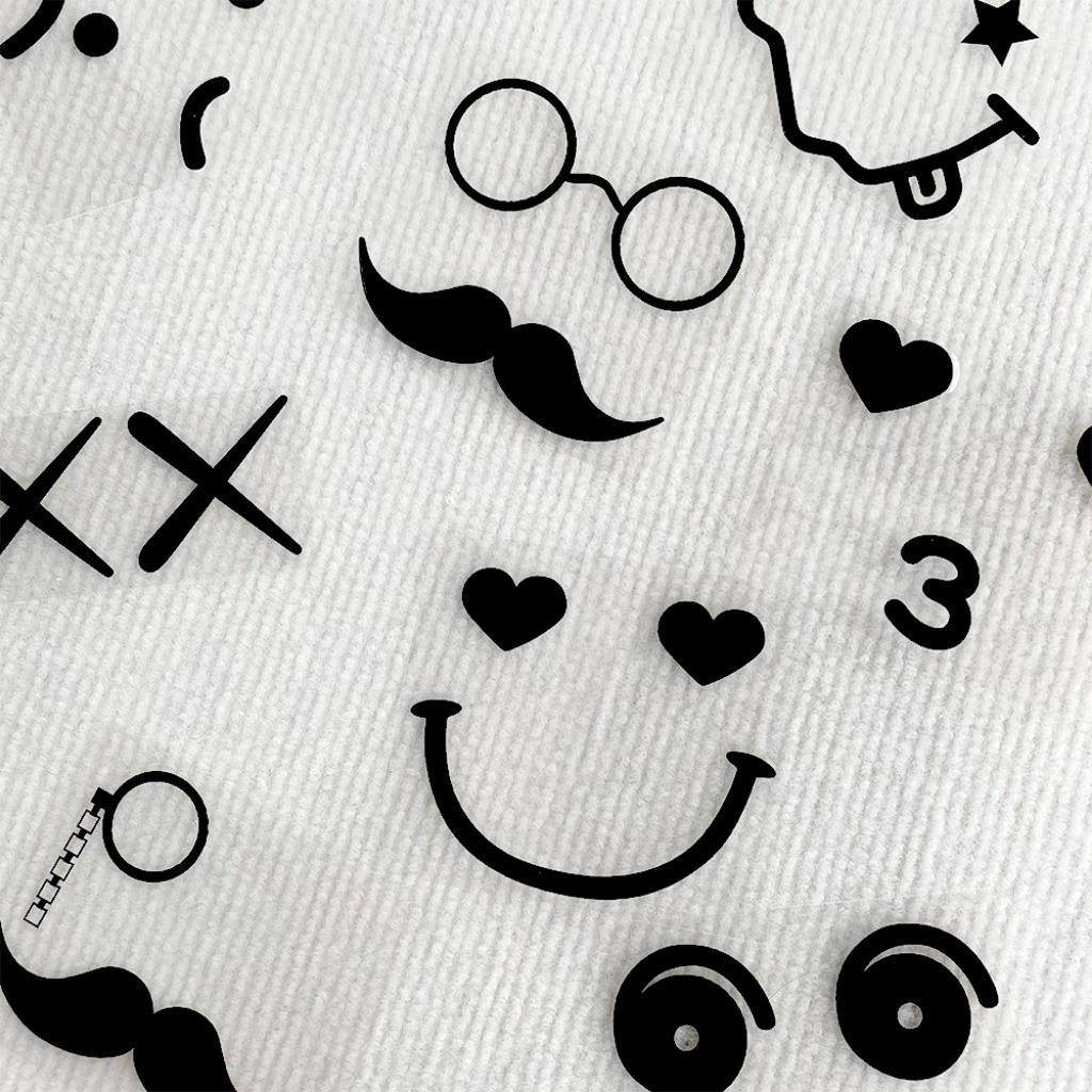 Funny Smiley Face Emoji Reflective Stickers Motorcycle Scooter Motor ...