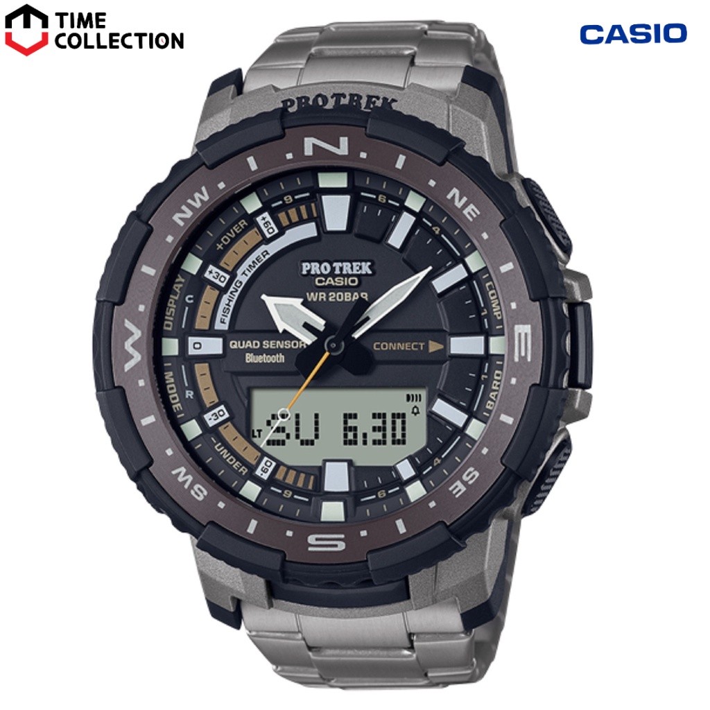 Casio Pro Trek PRT-B70T-7DR Bluetooth Digital Analog Smart Watch For ...