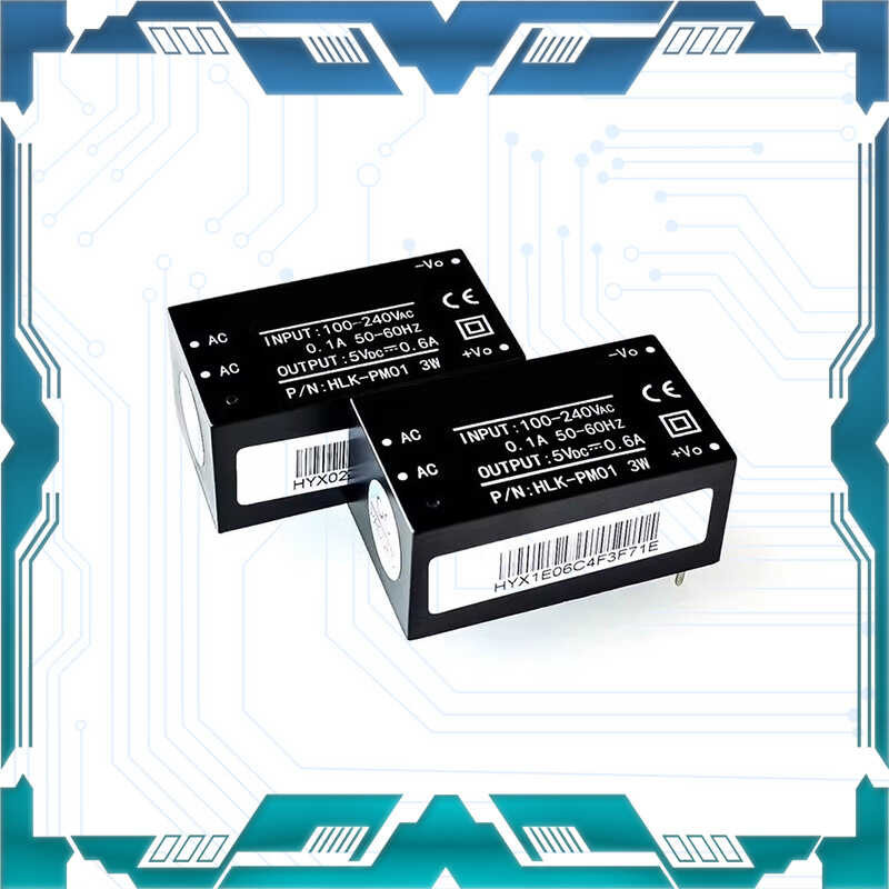 HLK-01/03/12 Isolation power module 220V to 5V intelligent switch step ...