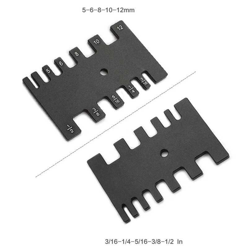 Tenon Caliper Gauge Aluminum Dovetail Jig High Precision MM/Inch Saw ...