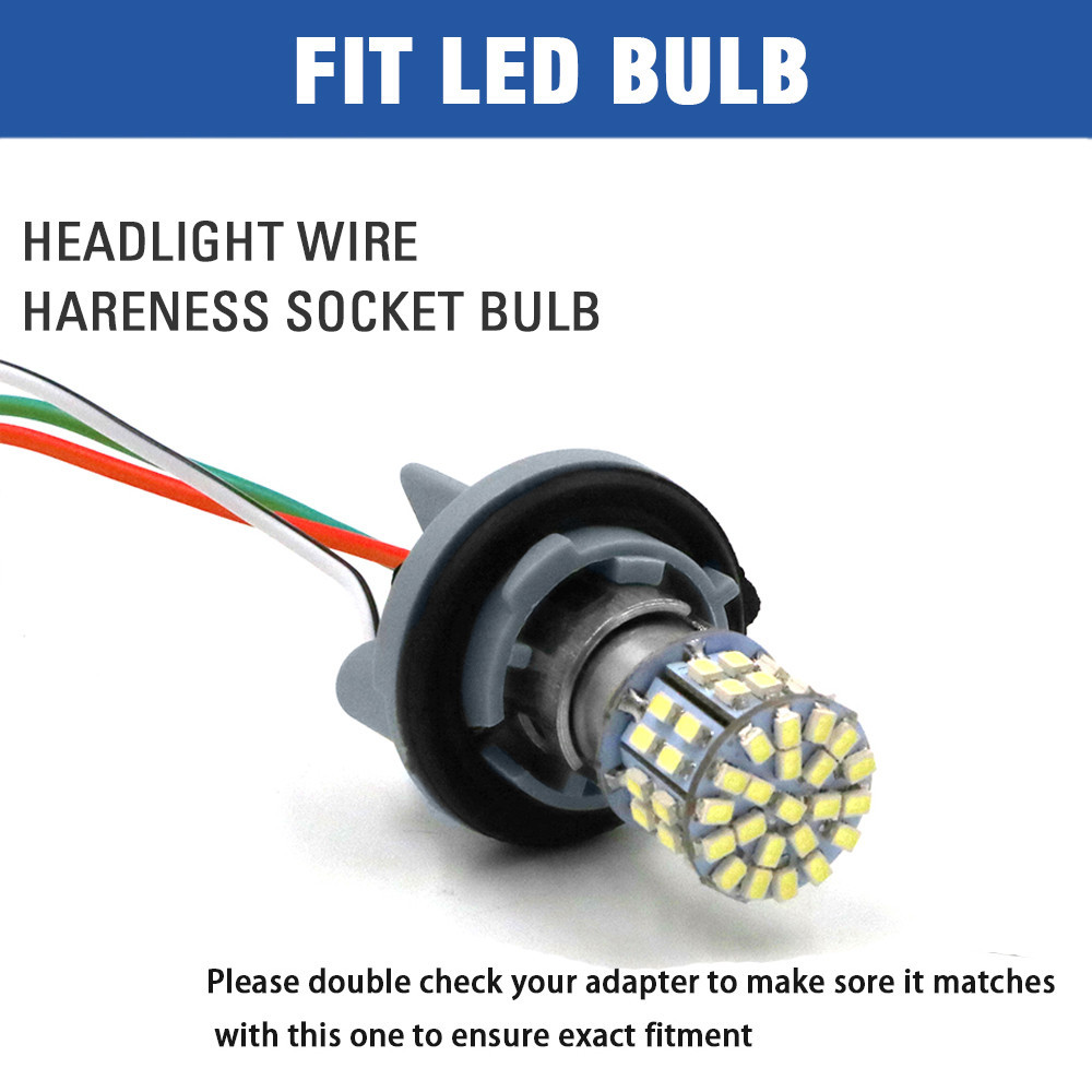 LT 1pcs S25 1157 BAY15D P21/5W Car Auto LED Bulb female Socket adapter ...