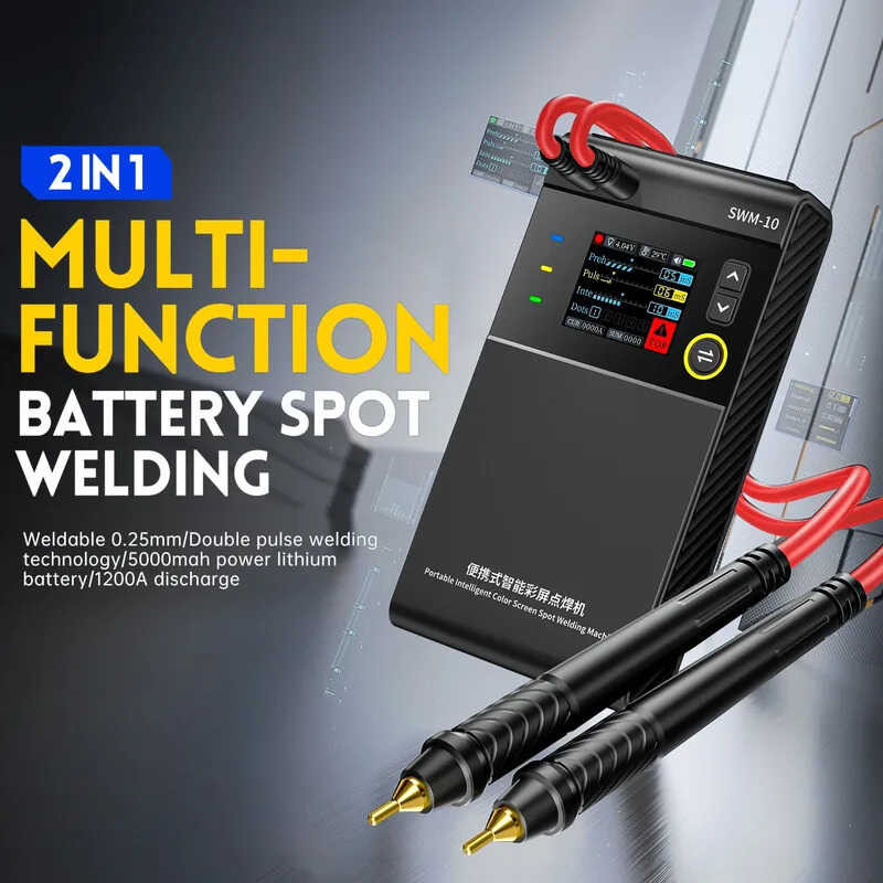 FNIRSI SWM-10 Portable Spot Welder DIY Mini hine 18650 Battery Pack Welding Tool 5000mah ...