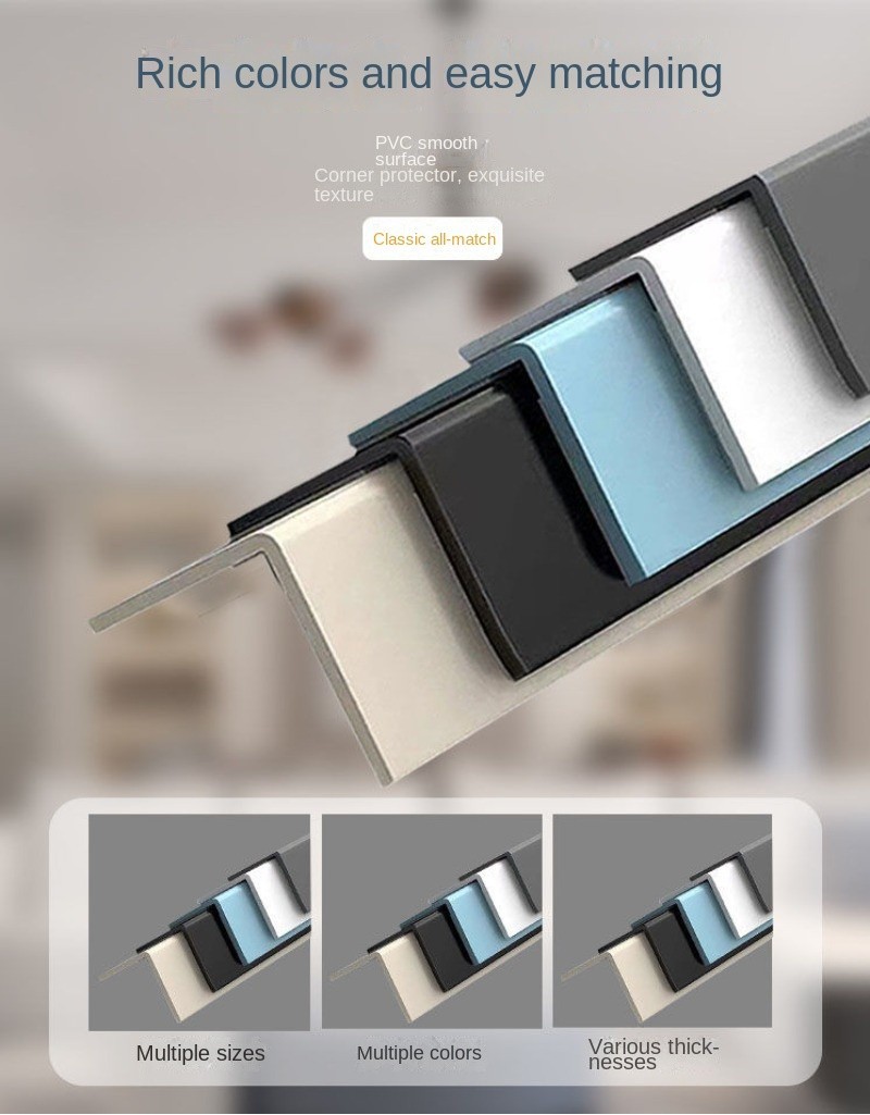 PVC Corner Protection Corner Wall Protector Protection Bar Bumper Strip ...