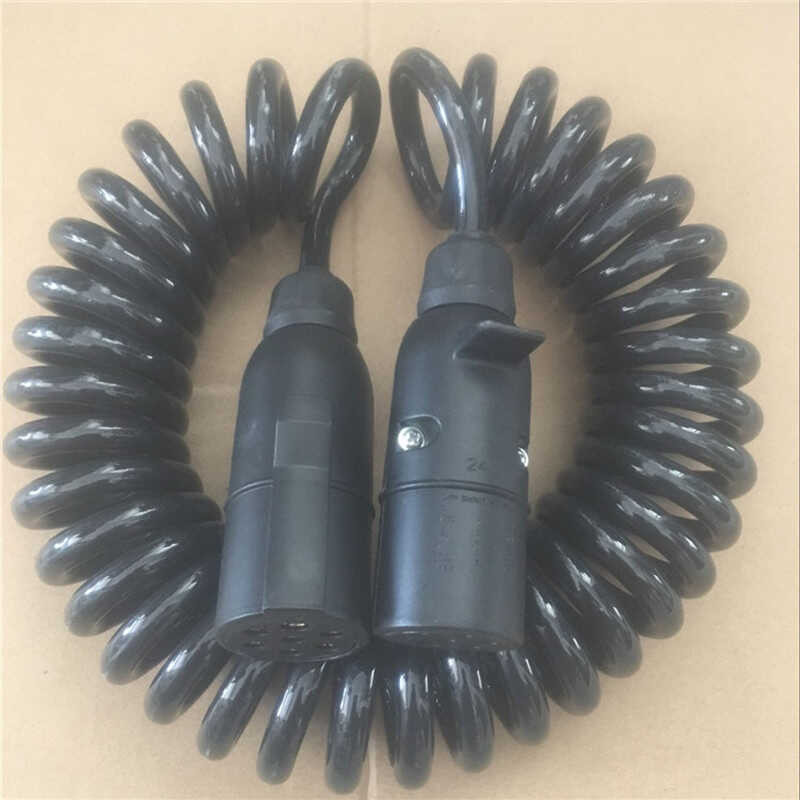 Truck semi-trailer connection line 7-core spiral assembly trailer seven ...