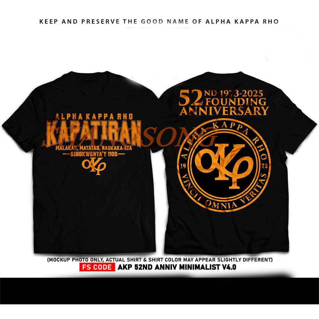[READY STOCK] 2025 AKP 52st Anniversary Alpha Kappa Rho Full ...