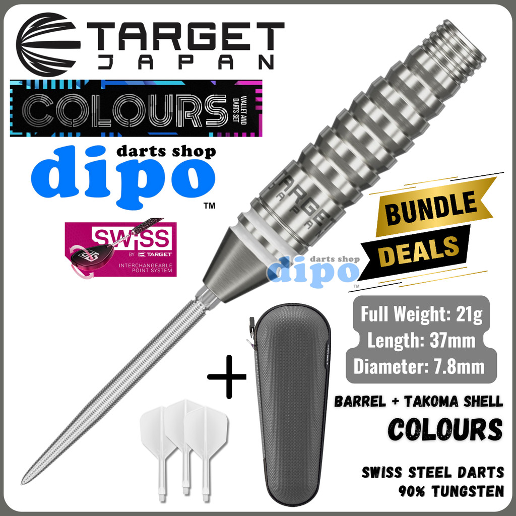 TARGET COLOUR G4 WHITE 21G (90% Tungsten) - TARGET Swiss Steel Darts ...