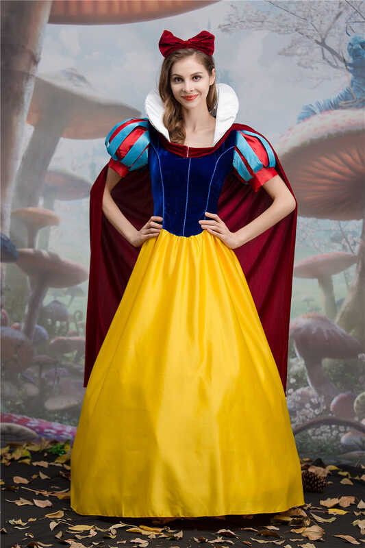 Halloween cosplay costume fairy tale story adult Snow White dress ...
